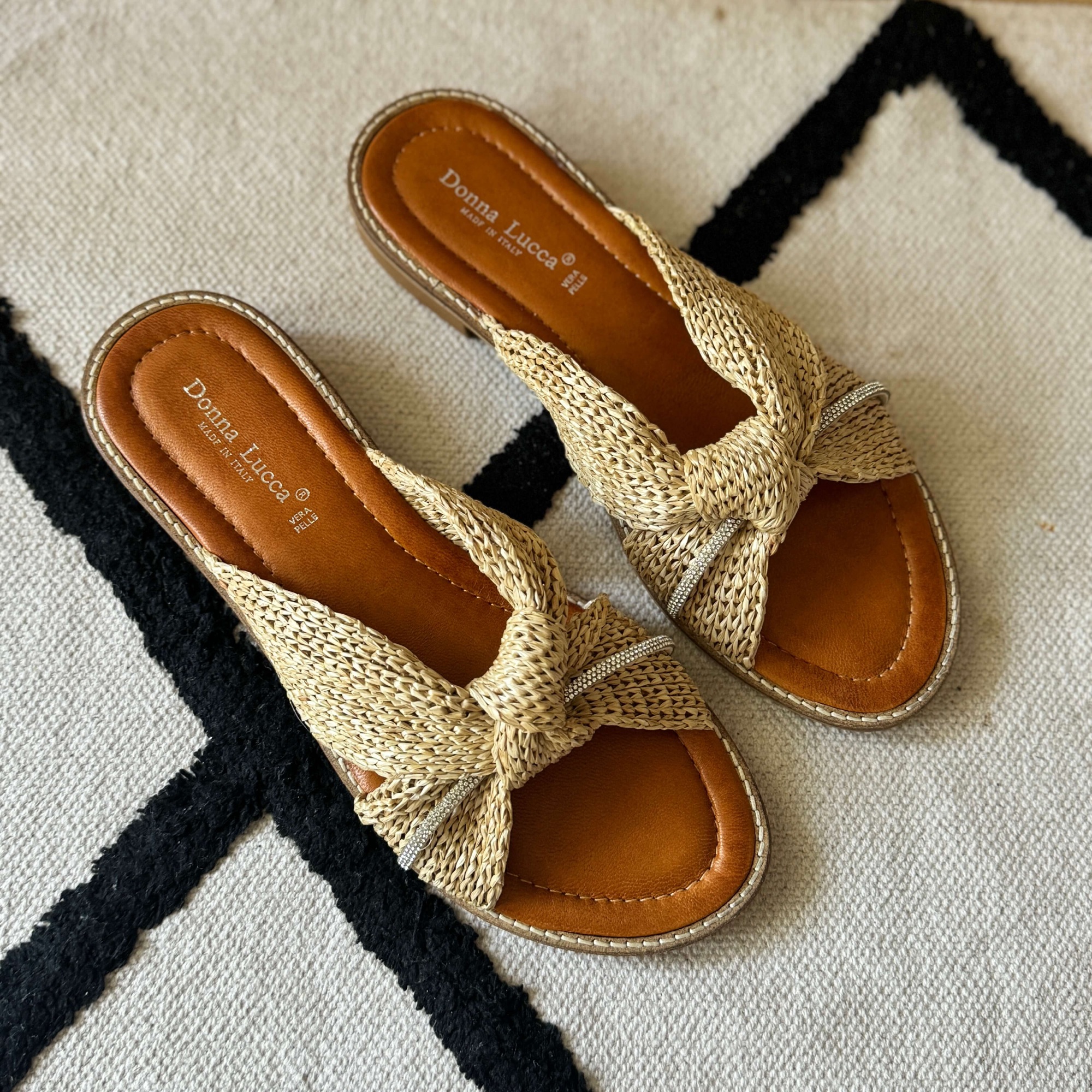 Mule en rafia Donna Lucca - Talon Aiguille